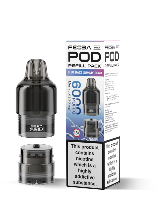 Feoba Pro 6000 Pod Blue Razz Gummy Bear – FEOBA VAPE